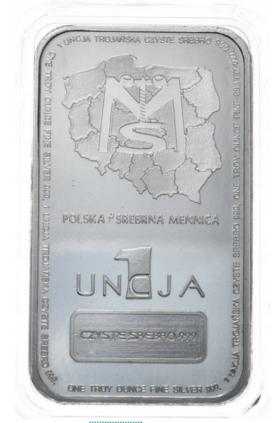 5 x sztabka srebra 1 oz (24h) | Srebro \ SREBRNE SZTABKI INWESTYCYJNE ...
